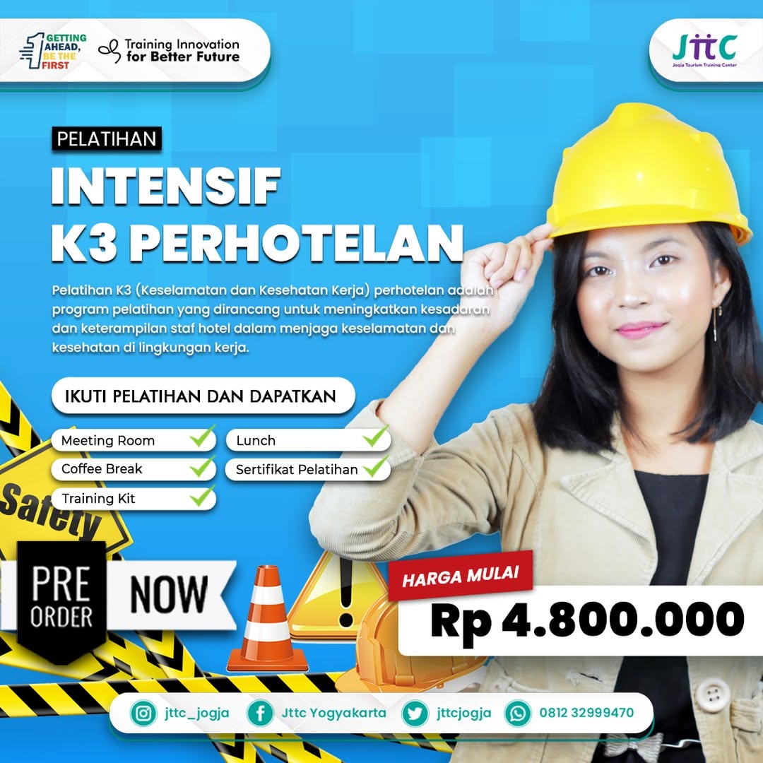 Pelatihan K3 Perhotelan - Jogja Tourism Training Center